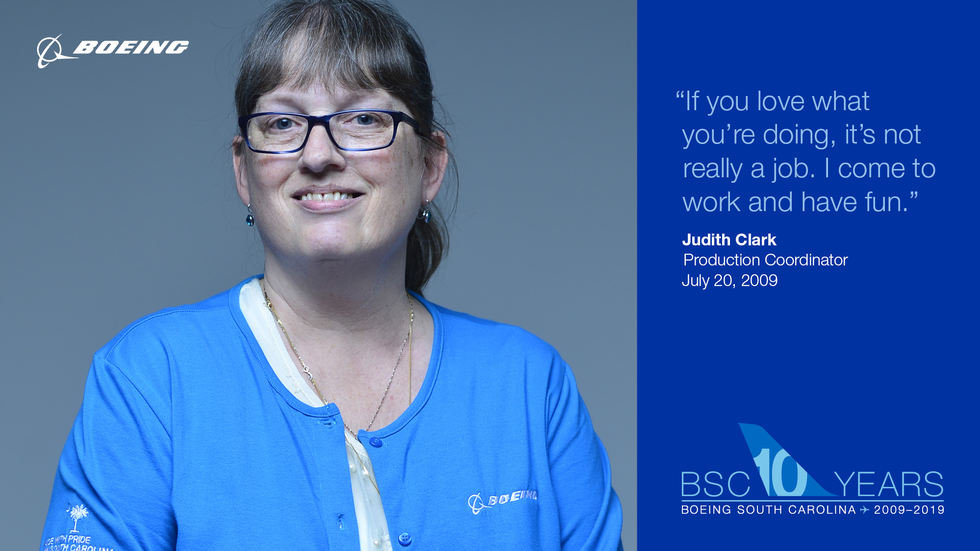 Celebrating 10 Years at BSC! - Boeing South Carolina
