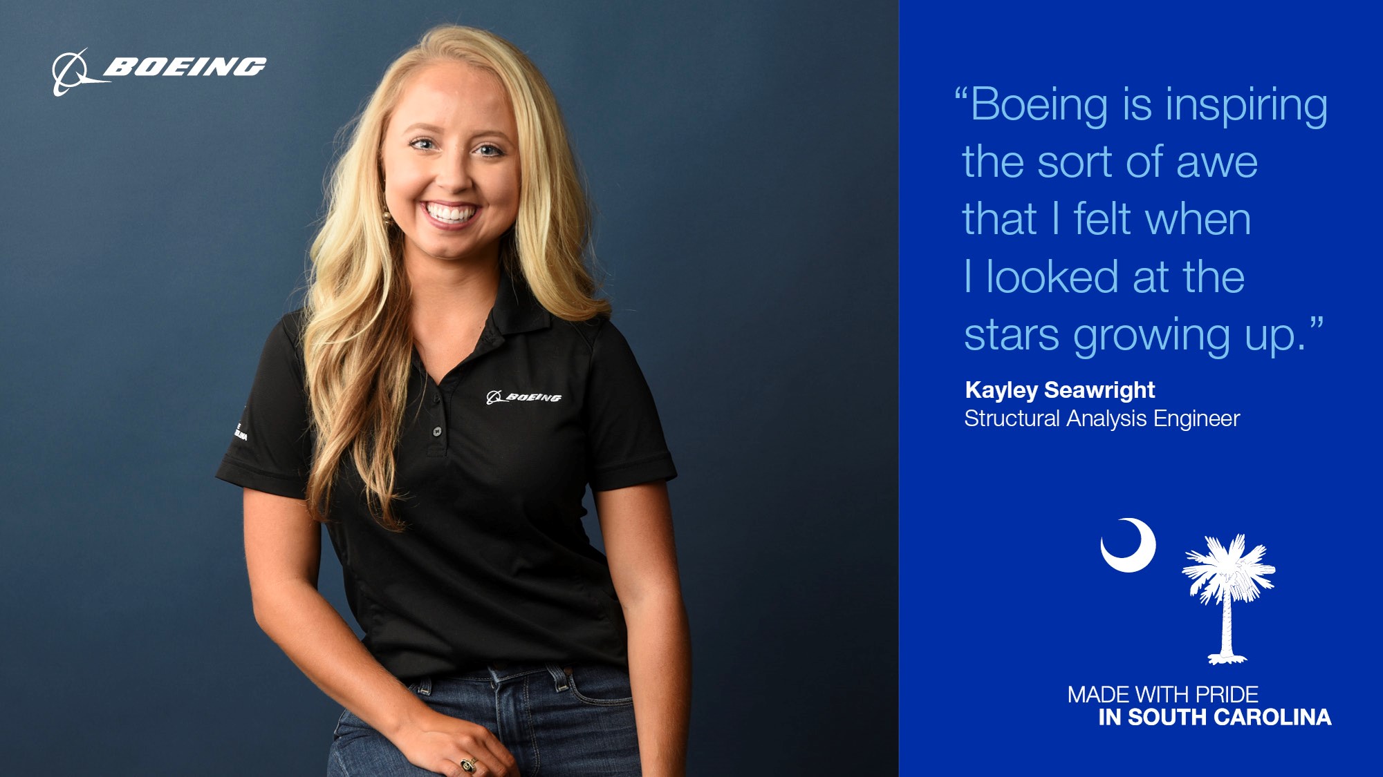 Teammate Feature: Kayley Seawright - Boeing South Carolina